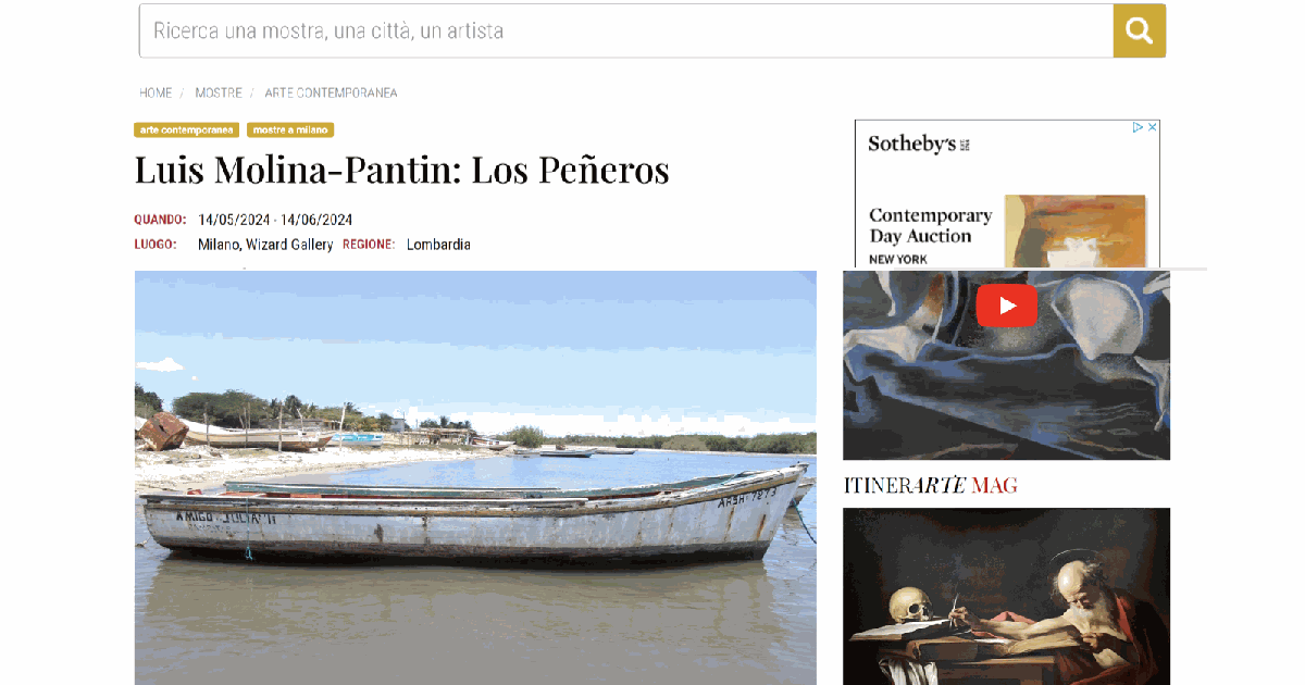 Luis Molina-Pantin - Press | WIZARD GALLERY